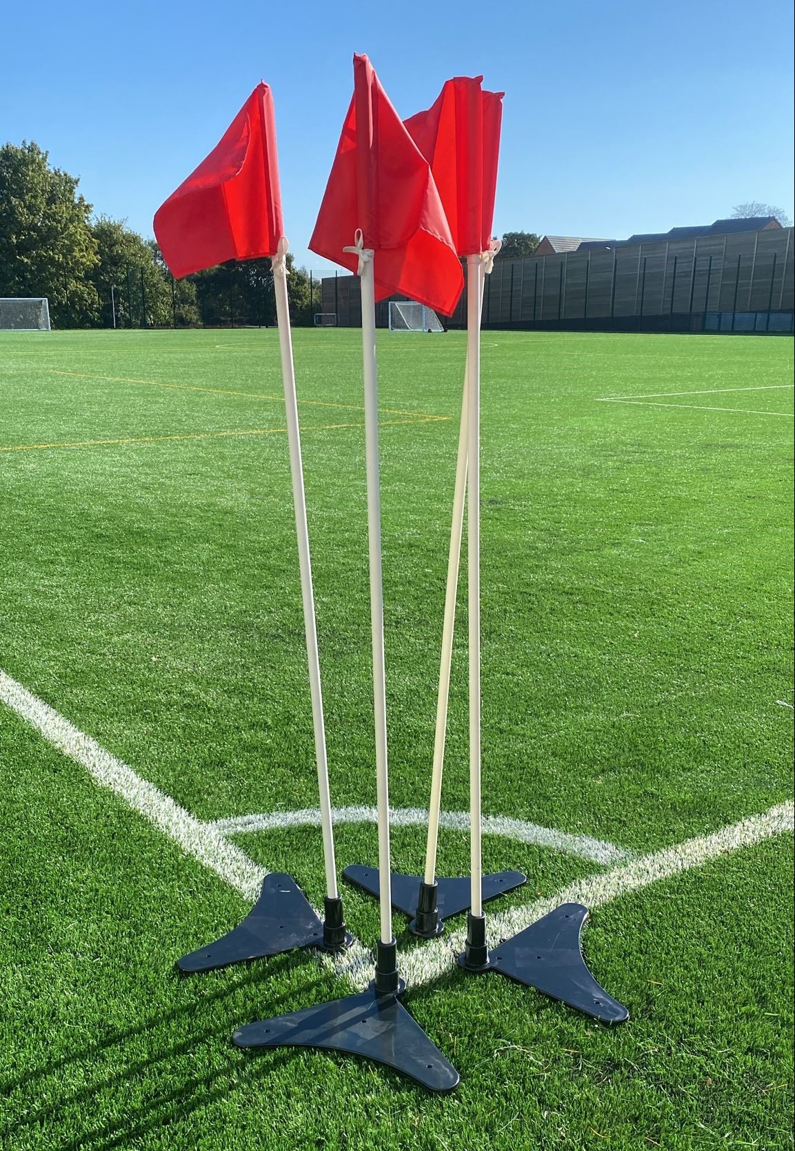 Freestanding Corner Flags - Rubber Base (Set of 4) - Hexa Sports